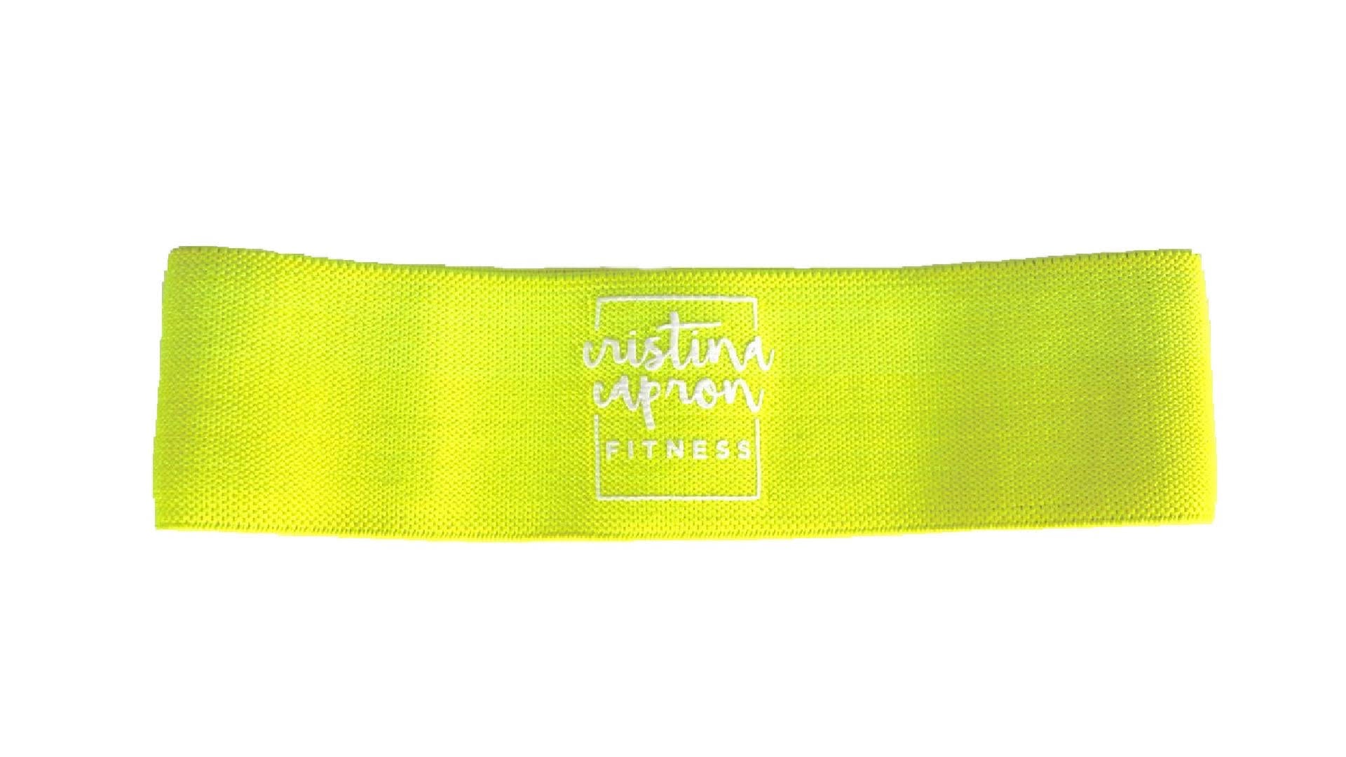 Neon Yellow Small Loop Band / Light Resistance – Cristina Capron Fitness